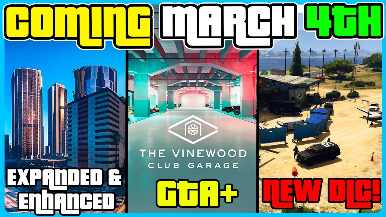Expanded & Enhanced, GTA+ & New DLC Coming To PC March 4th (gta 5 ...