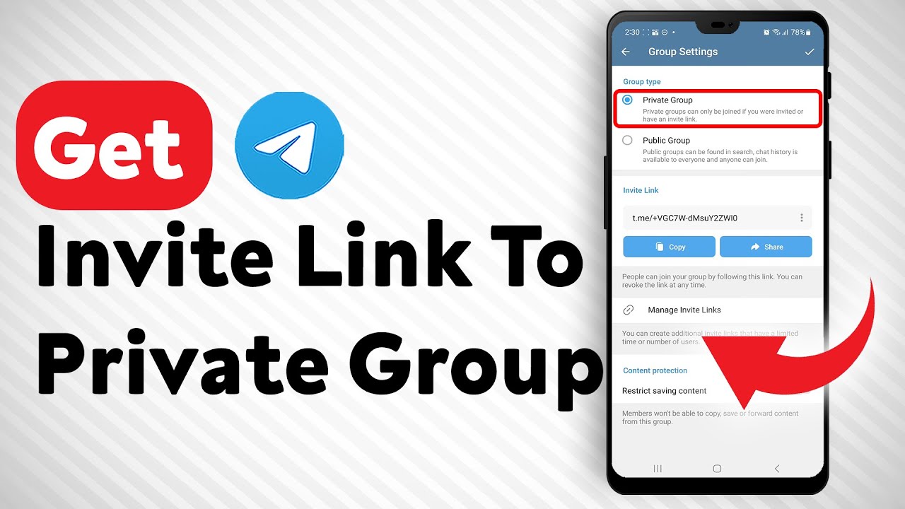 How To Get An Invite Link To A Private Group You Created In Telegram ...
