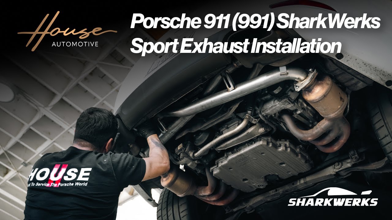 Porsche 911 (991) SharkWerks Sport Exhaust Installation - YouTube
