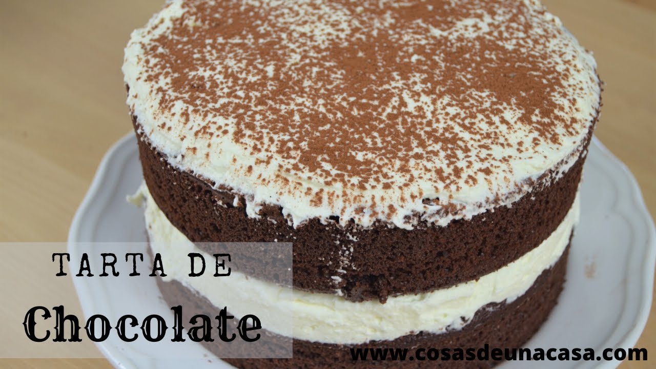 La mejor Tarta de Chocolate con Nata que he probado! Y es facilita de ...
