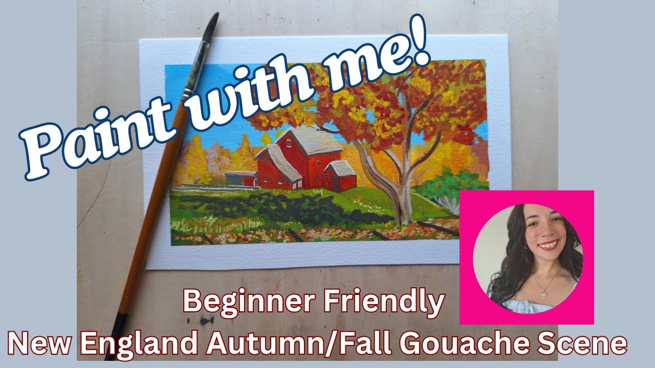 Paint an Autumn/Fall Scene with Me! Step by Step Painting Tutorial ...