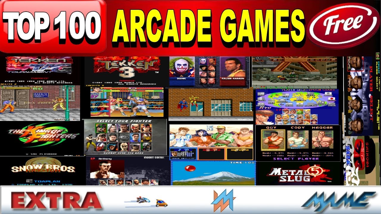 Top 100 Classic Arcade Games on ExtraMAME | Top 100 Games Countdown ...