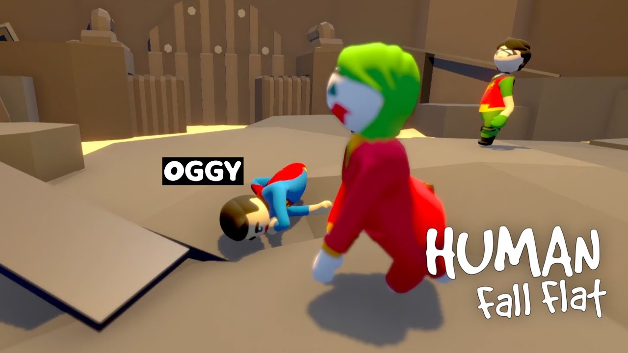 [PART-5] Oggy Becomes Superman In Human Fall Flat - YouTube