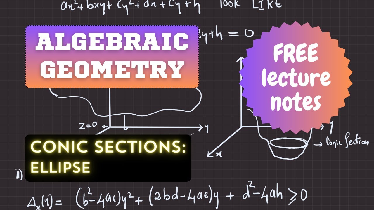 Conic Sections - Ellipse | Introduction to Algebraic Geometry 2 ...