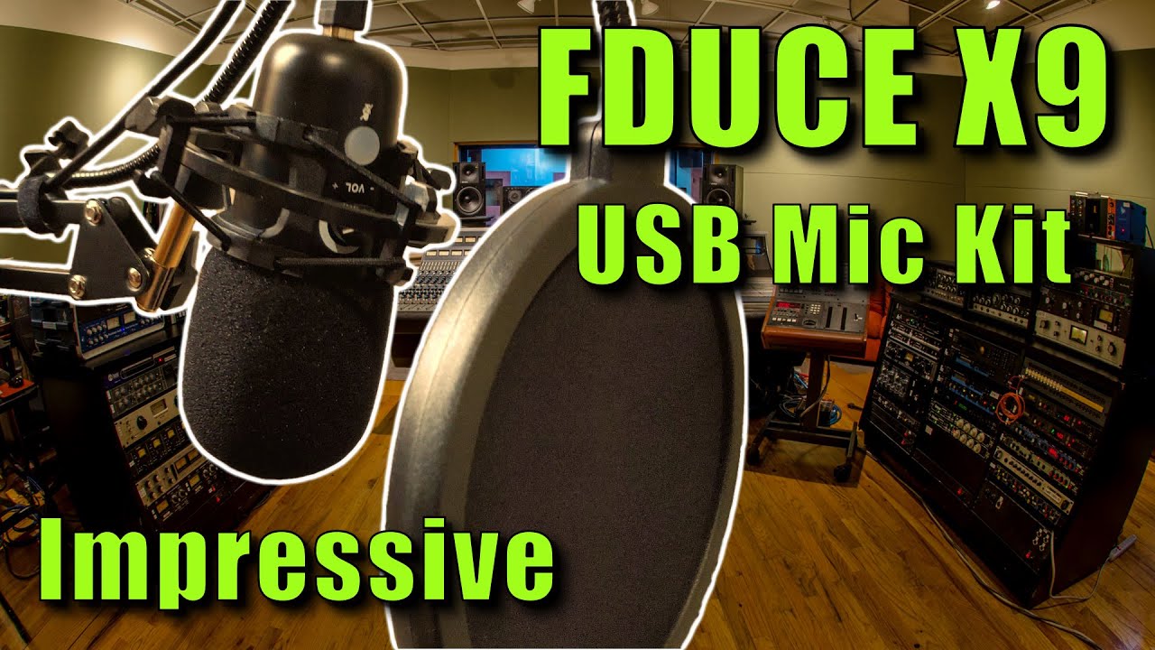 FDUCE X9 USB Microphone Kit Review | Good Build Quality and Sound - YouTube