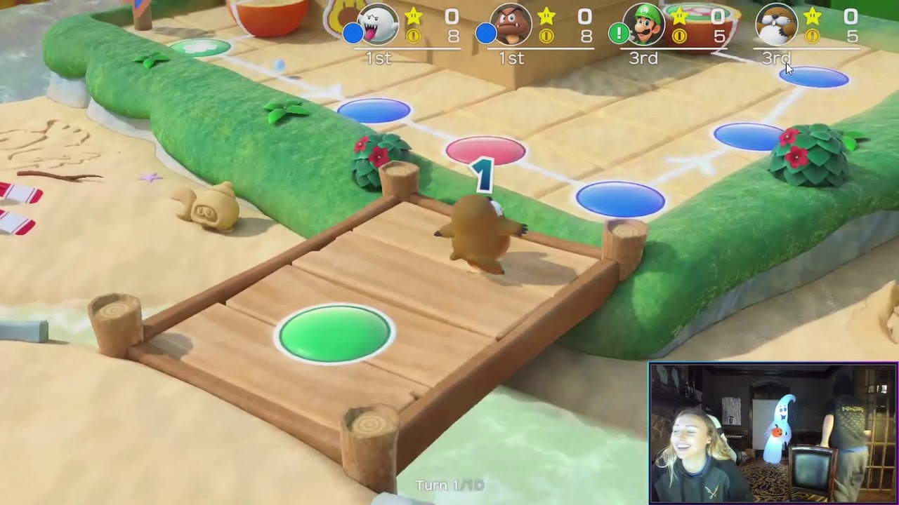 Ninja Gets MEGA Triggered In Super Mario Party! Leaves Room! - YouTube