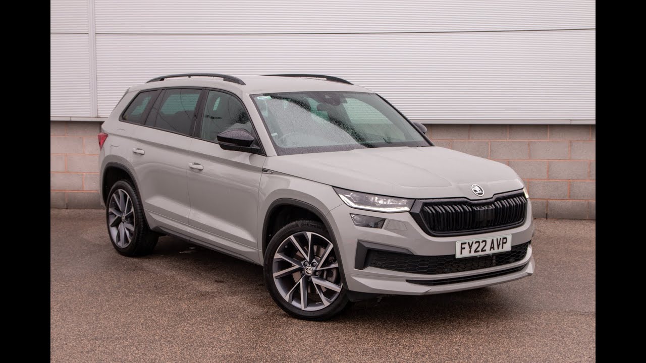 SKODA Kodiaq 2.0TDI 200ps 4X4 Sportline 7 seats SCR DSG FY22AVP - YouTube