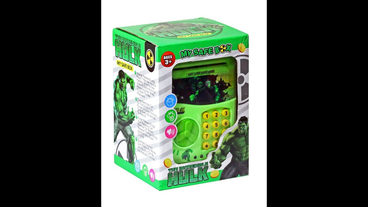 Hulk Money Safe Box Light & Sound | Xee Corner - YouTube