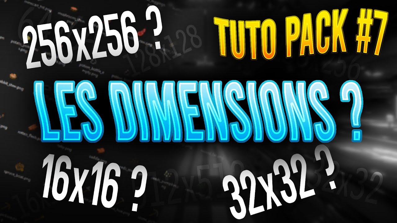 TUTO PACK DE TEXTURE #7 : Comprendre les dimensions des packs de ...