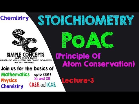 Lec 3 | Stoichiometry | PoAC Method and How to apply PoAC Part I ...