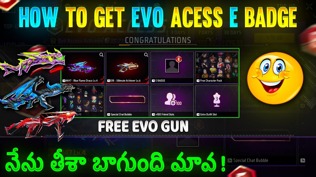 😱How To Get Evo Access E Badge | New Evo Access Event | Freefire New Evo Access | Evo Acess ...