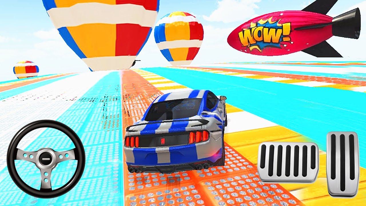 Muscle Car Stunts Simulator - Mega Ramp Car Game - Android GamePlay #3 ...