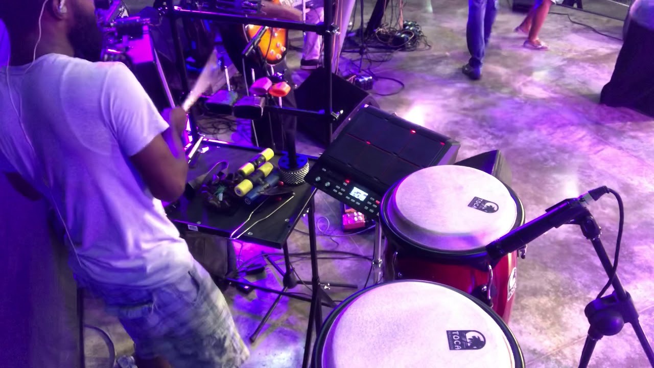 Mark-Anthony Reid - Percussion solo with Tlc LifeSong - YouTube