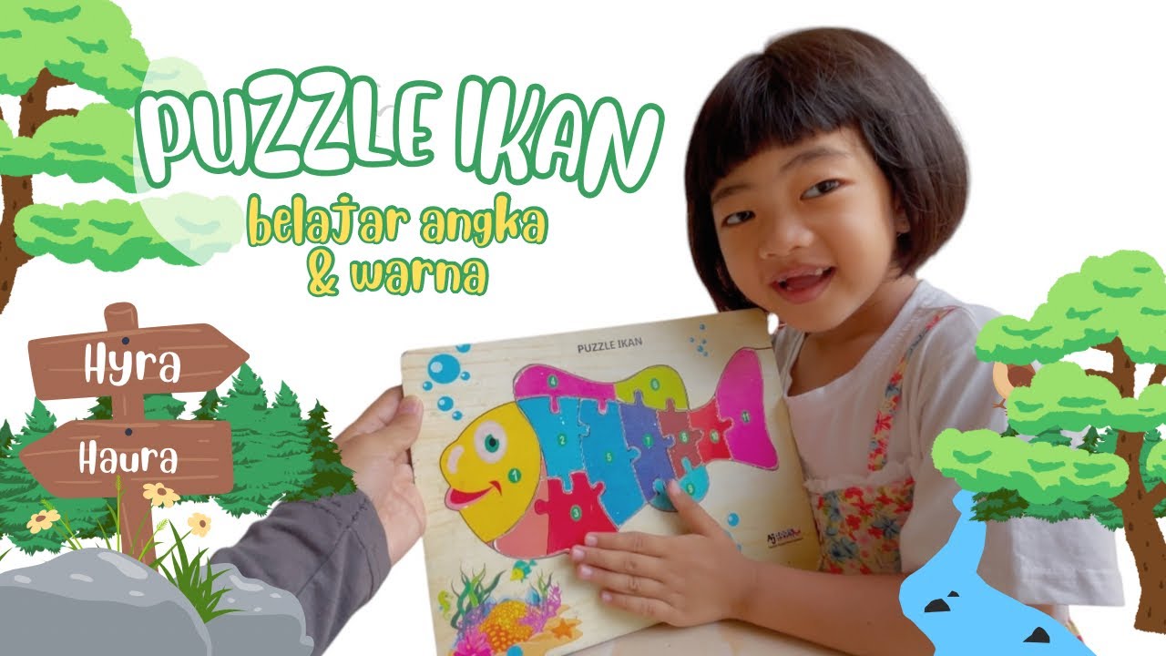 FISH PUZZLE - PUZZLE IKAN WARNA WARNI BELAJAR ANGKA - YouTube