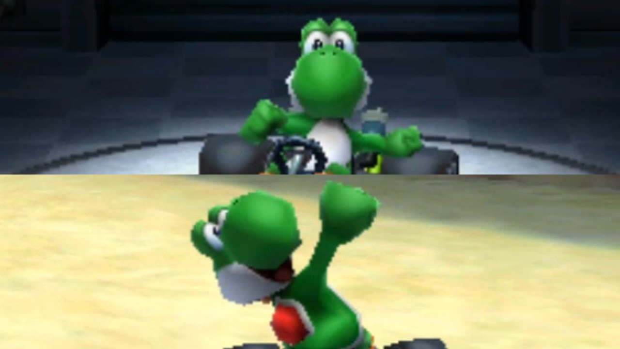 Mario Kart 7 - Yoshi gameplay (Flower Cup/100cc) - YouTube