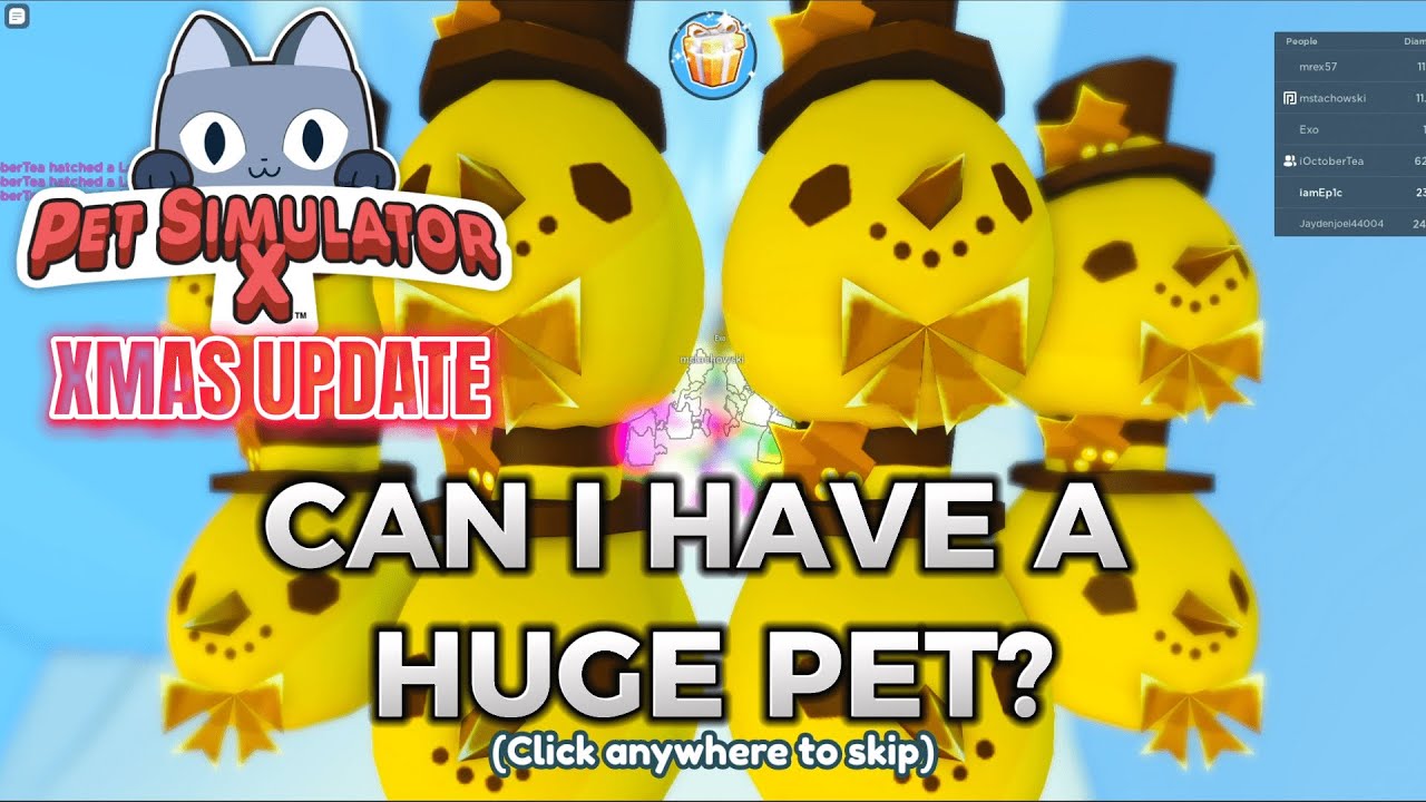 I've been Hatching Gold Snowman Eggs for 3 days now.. | PET SIMULATOR X ...