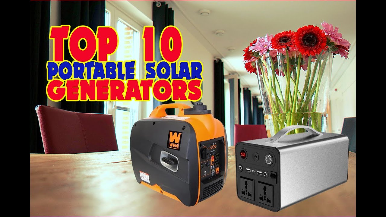 top 10 best portable solar power generators - YouTube