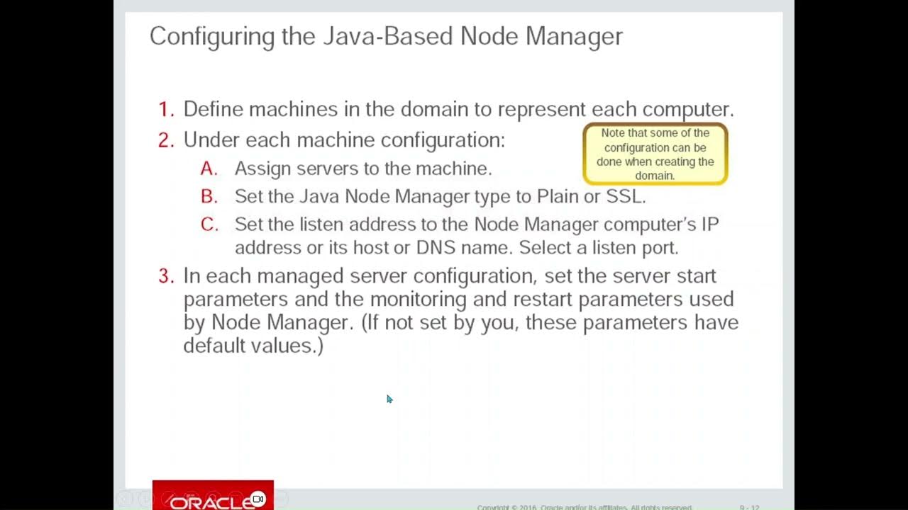 WebLogic Node Manager Configuration - YouTube