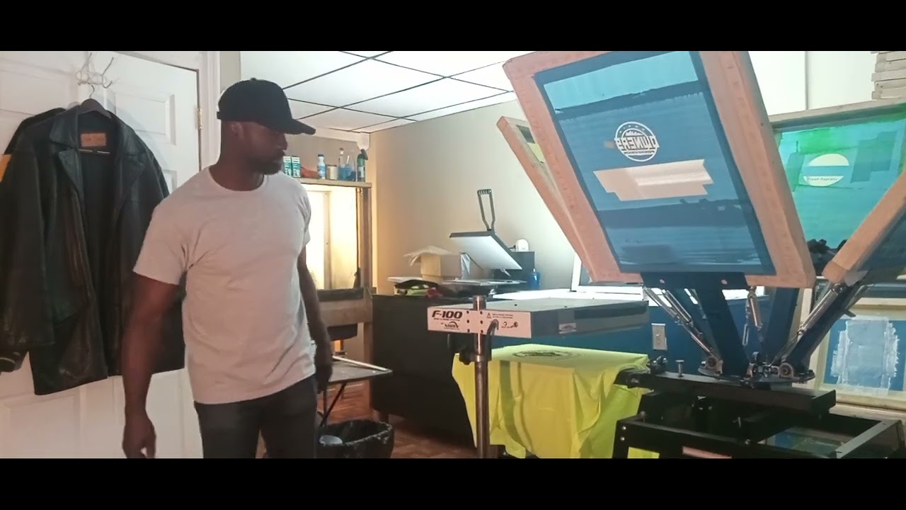 Screen Printing: Working with black ink is the easiest. - YouTube