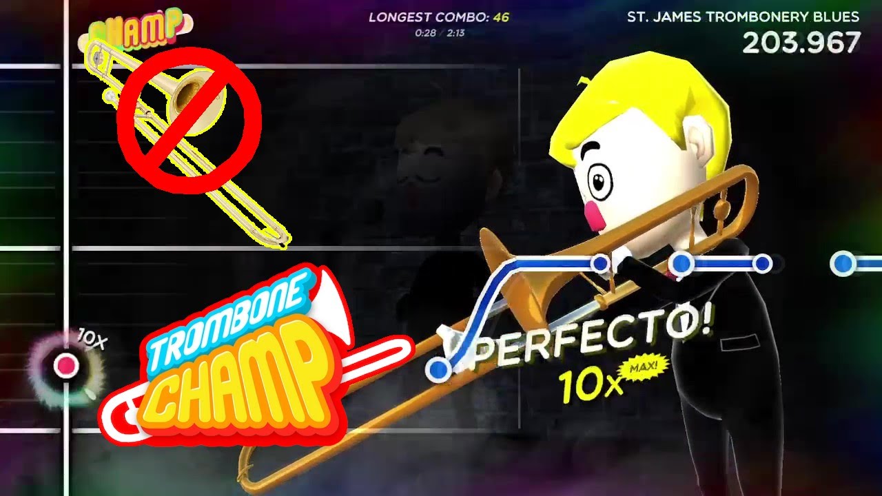 ST james trombonery blues, (trombone champ) sin trombón, mod auto Toot ...