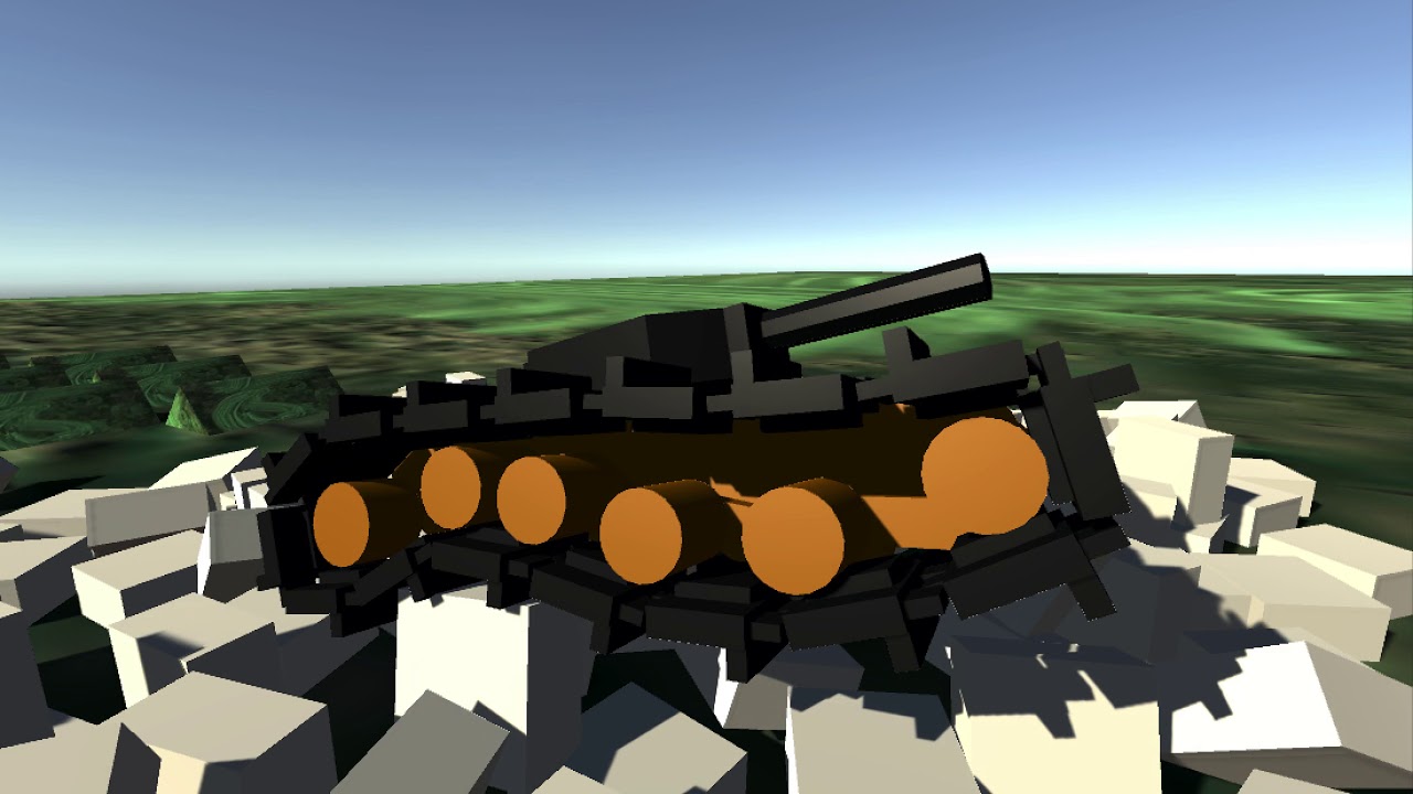 Tank on Piles of Boxes (4x heavier) - YouTube