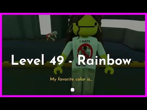ESCAPE ROOM ACADEMY LEVEL 49 Rainbow Roblox - YouTube