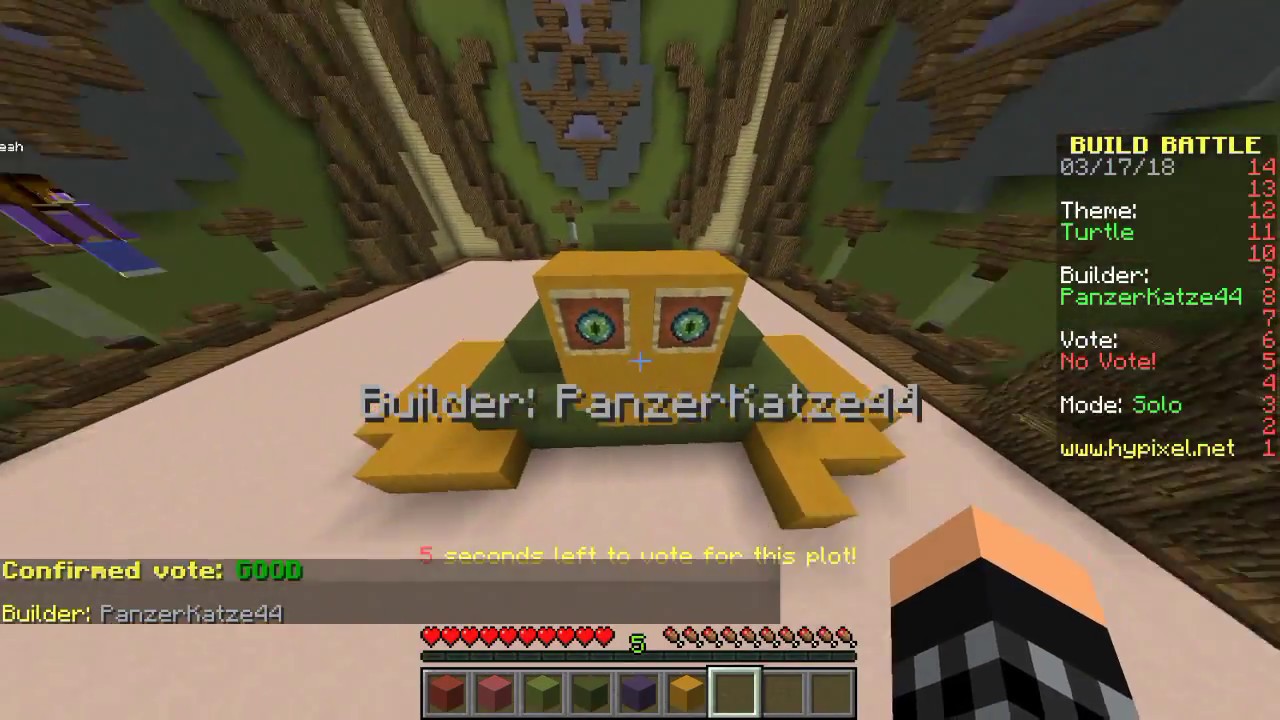 Minecraft Build Battle! Turtles! - YouTube