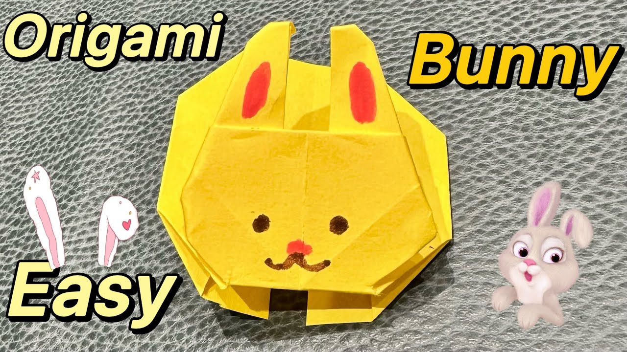 DIY Easy Origami Bunny Bookmark Tutorial | Cute Rabbit Paper Craft for ...