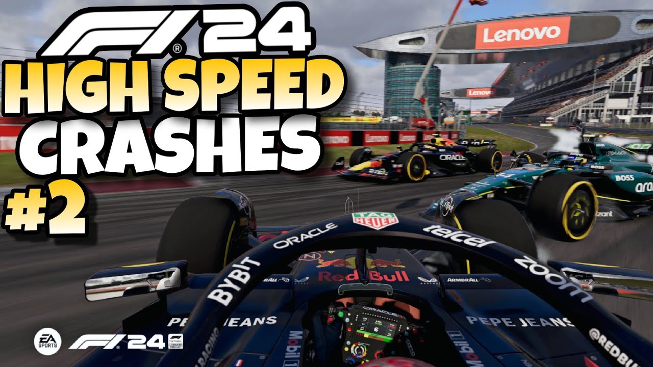 F1 24 HIGH SPEED CRASHES #2 - YouTube