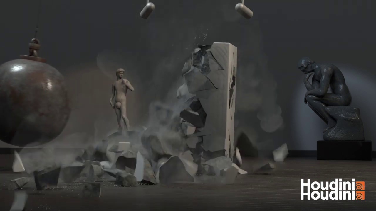 Houdini - Wrecking Ball Sculpture - YouTube