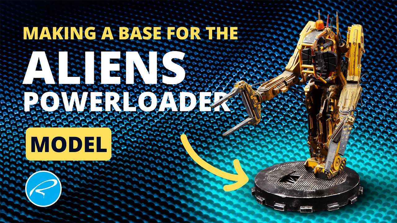 Adding lights and a 3d printed base to the Alien Power Loader Model ...