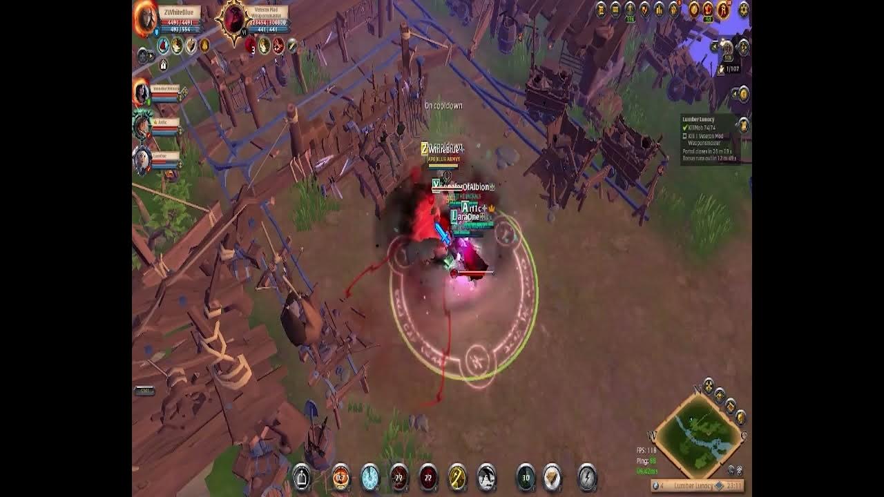 Albion Online: lumber lunacy 17 boss incubus زعيم باستخدام طريقة صولجان إنكوبس - YouTube