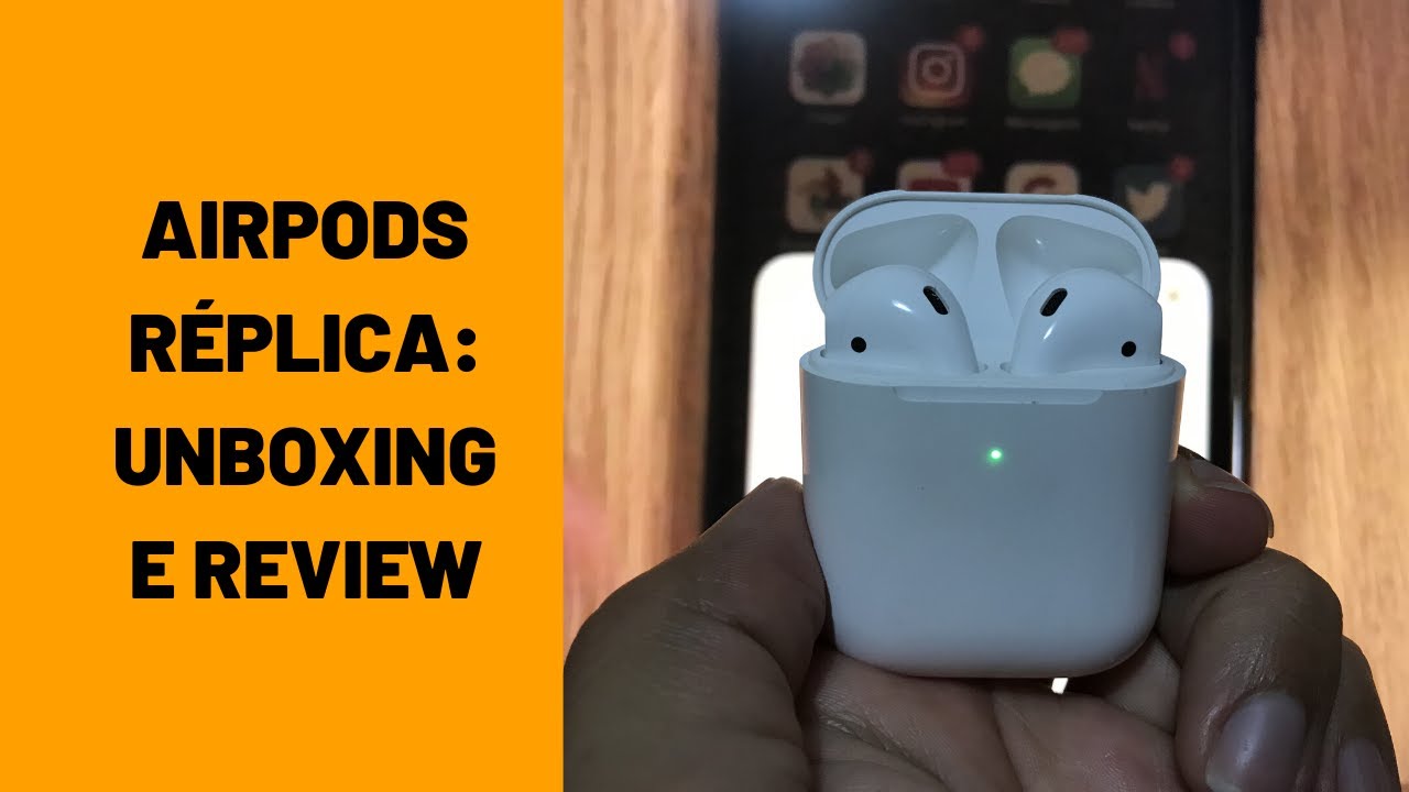 🎧 Airpods Réplica - Unboxing e review - Airoha AB 1536U - YouTube