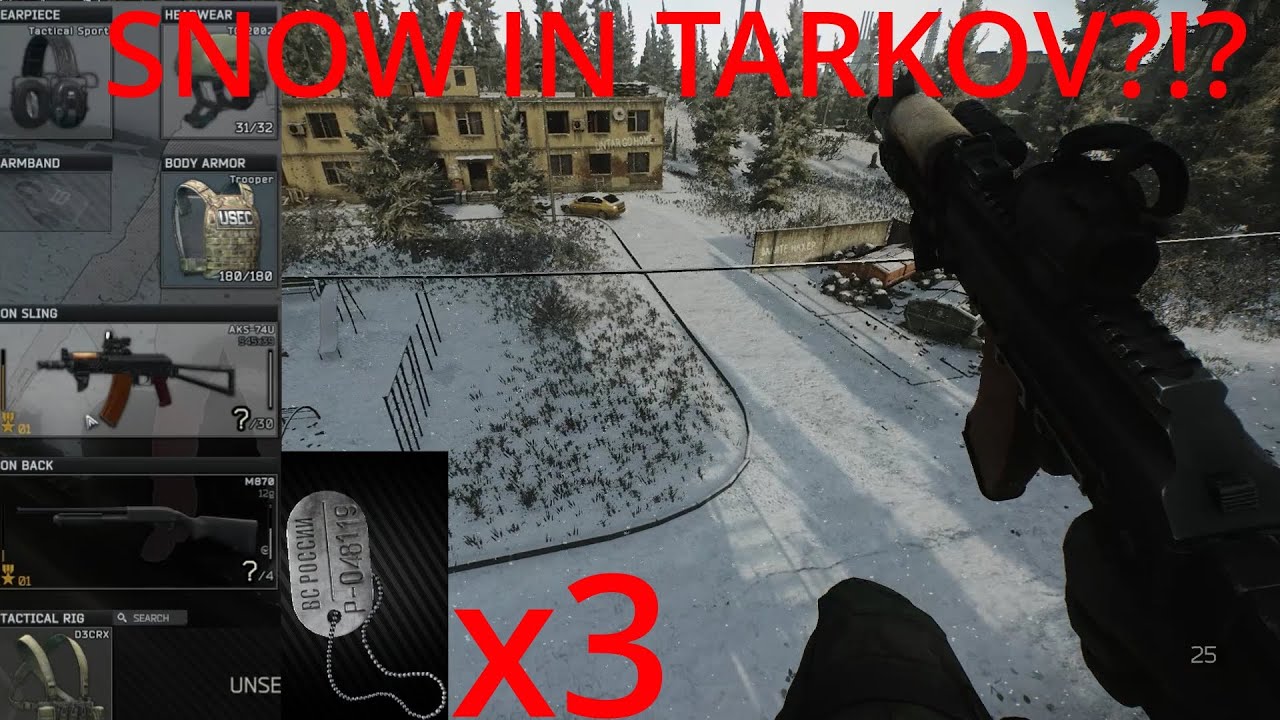 Tarkov Snow Event | Triple kill while playing in the snow | Escape From ...