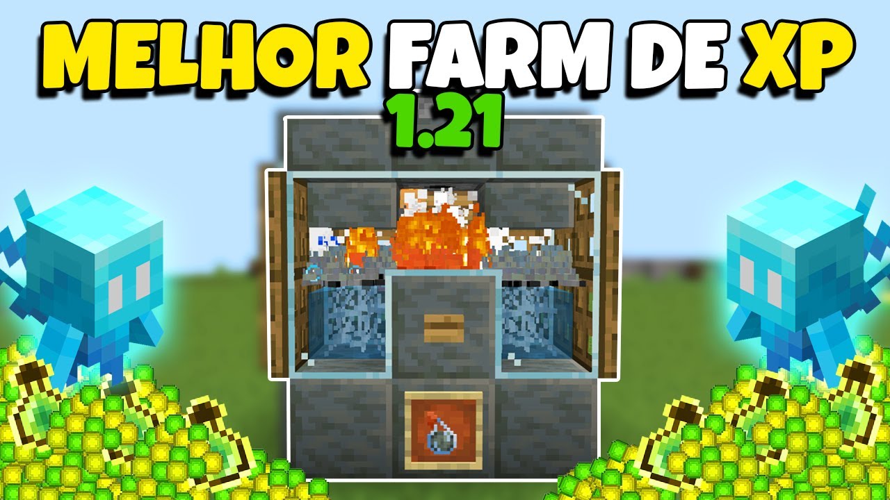 MELHOR FARM DE XP INFINITO PARA MINECRAFT BEDROCK 1.21 - YouTube