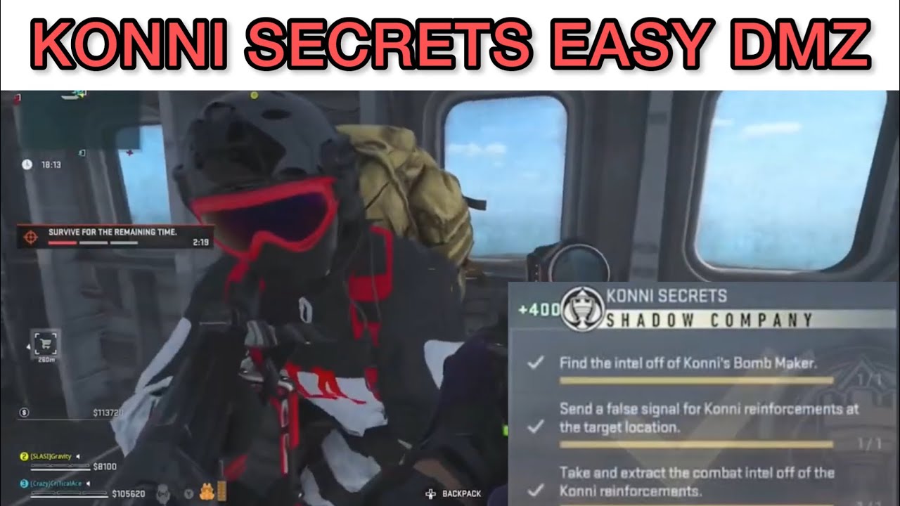 DMZ KONNI SECRETS (shadow company tier 2 story mission) Complete 🥳 ...
