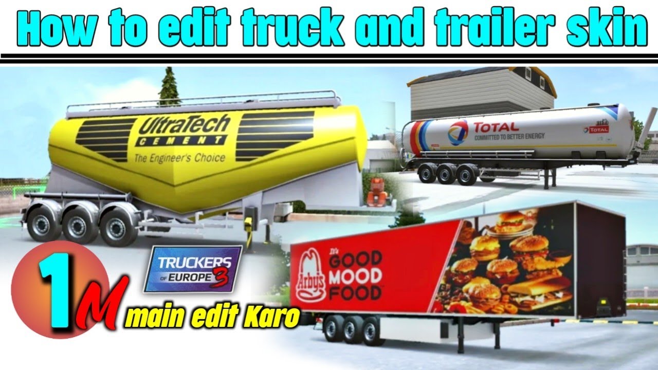 Custom Truck & Trailer Skin Editing || Skin For Toe 3 : #truck #skin # ...
