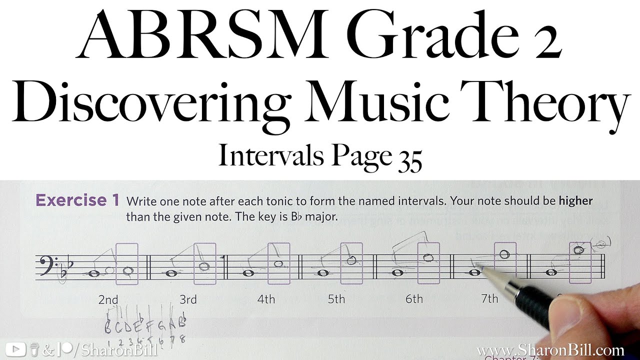 ABRSM Discovering Music Theory Grade 2 Intervals Page 35 with Sharon ...