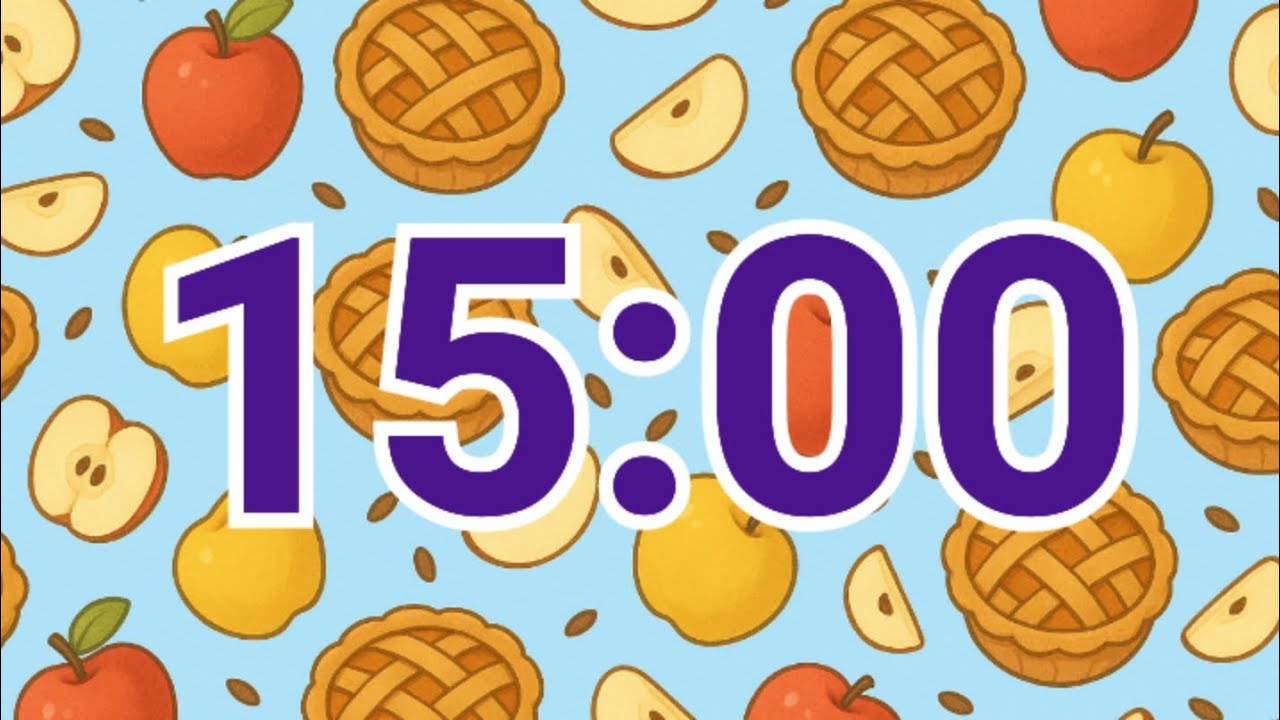 15-Minute Cozy Apple Pie Timer – Cute Pastel Countdown for Relax ...