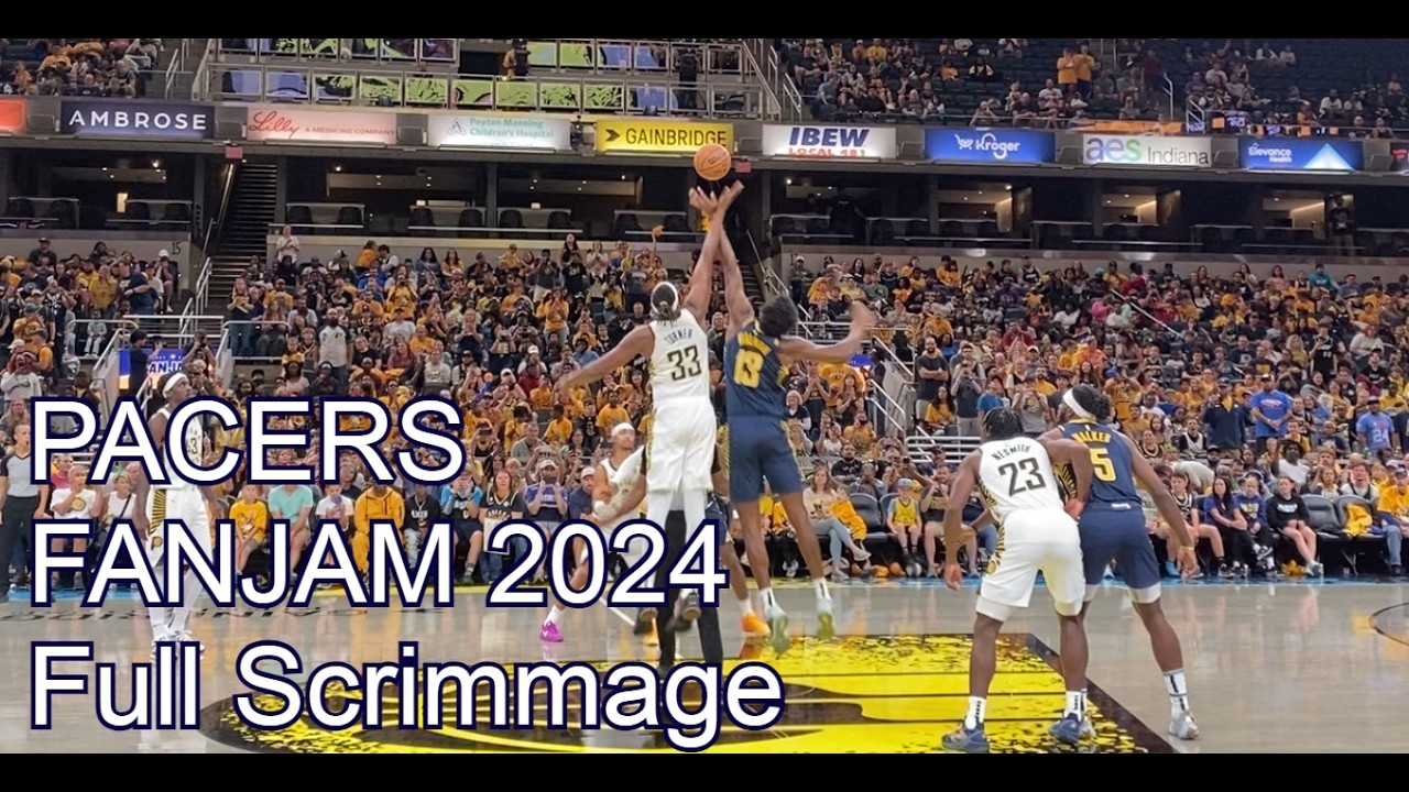 Indiana Pacers Fan Jam Scrimmage 2024 - Part 1 - YouTube