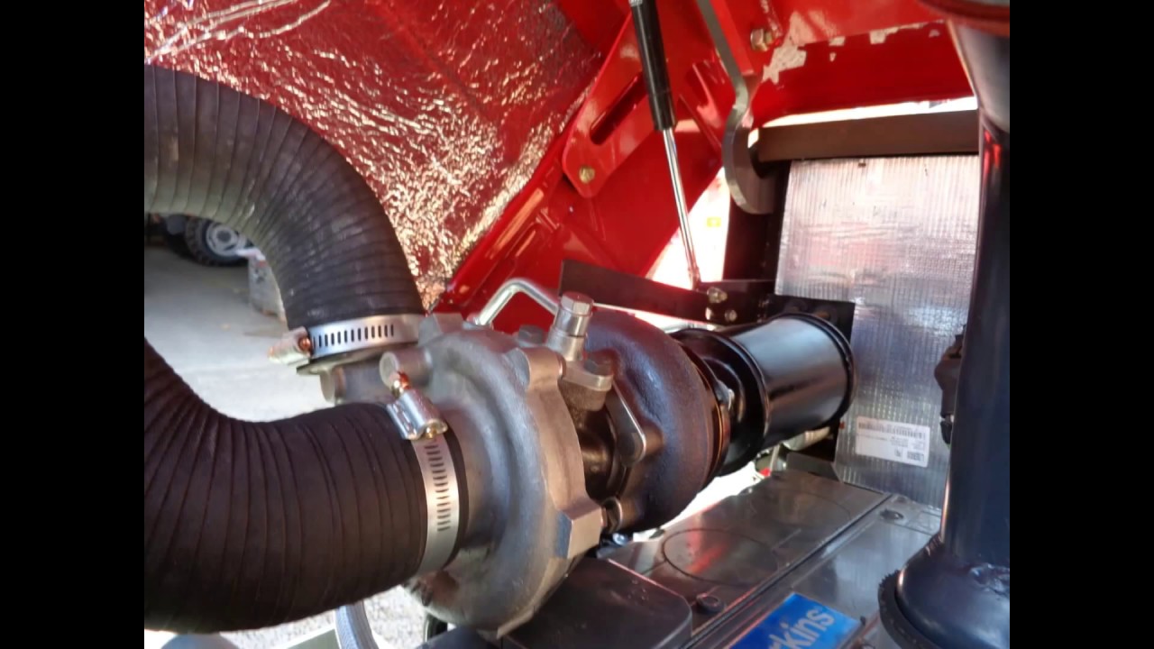 Demonstração kit turbo e intercooler montado MF 4275 Perkins Inglês ...