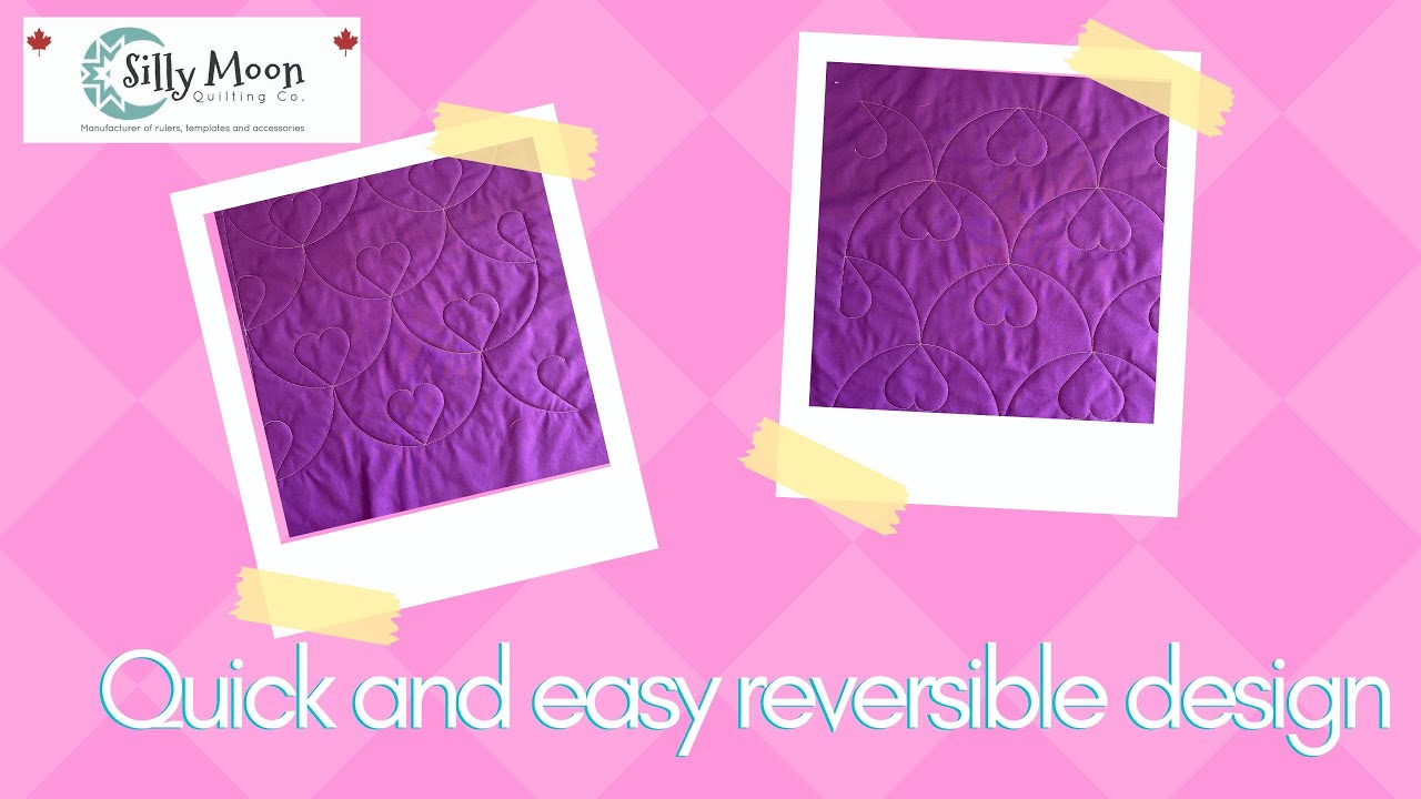 Hearts and Loops - Fun overall design quilting pattern - YouTube