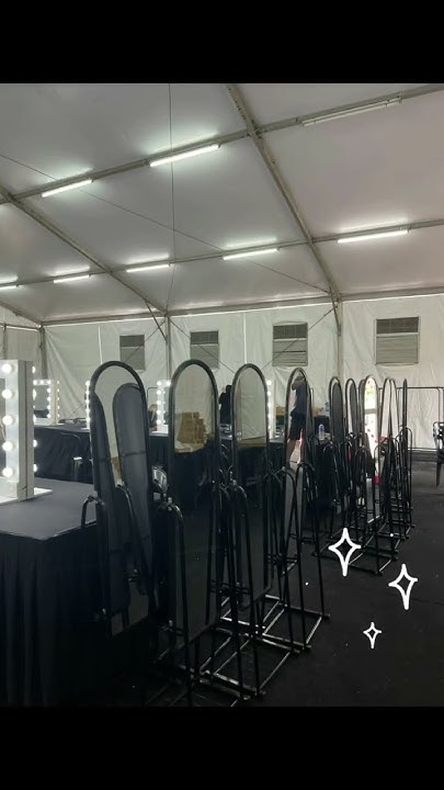 event concert make up room setup - YouTube