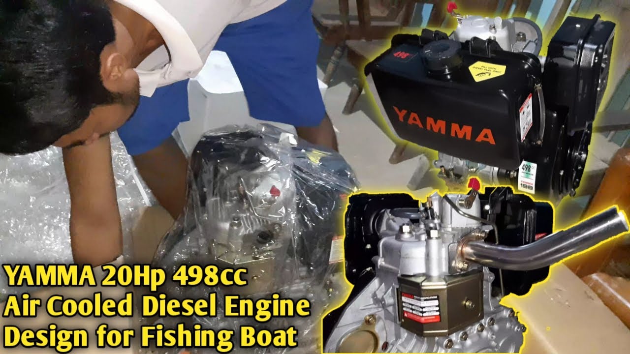 UNBOXING | YAMMA 20 Hp 498 cc Air Cooled Diesel Engine for my FISHING ...
