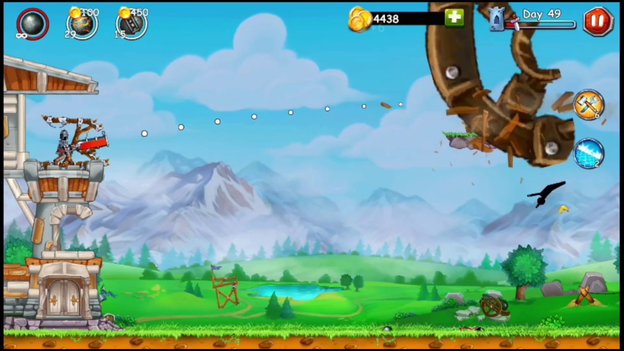 REVIEW OF CATAPULT 2 GAME FOR ANDROID - YouTube