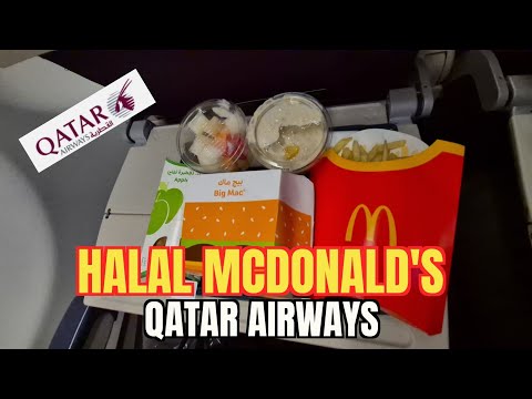 HALAL MCDONALD'S Big Mac Meal on Qatar Airways?!