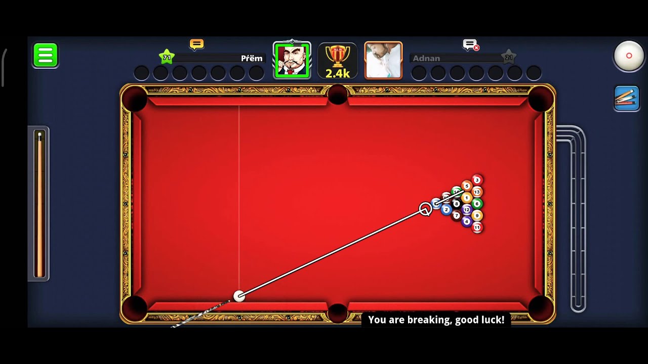 Playing 8 ball pool all in one lounge match 1st round. I spend all my ...