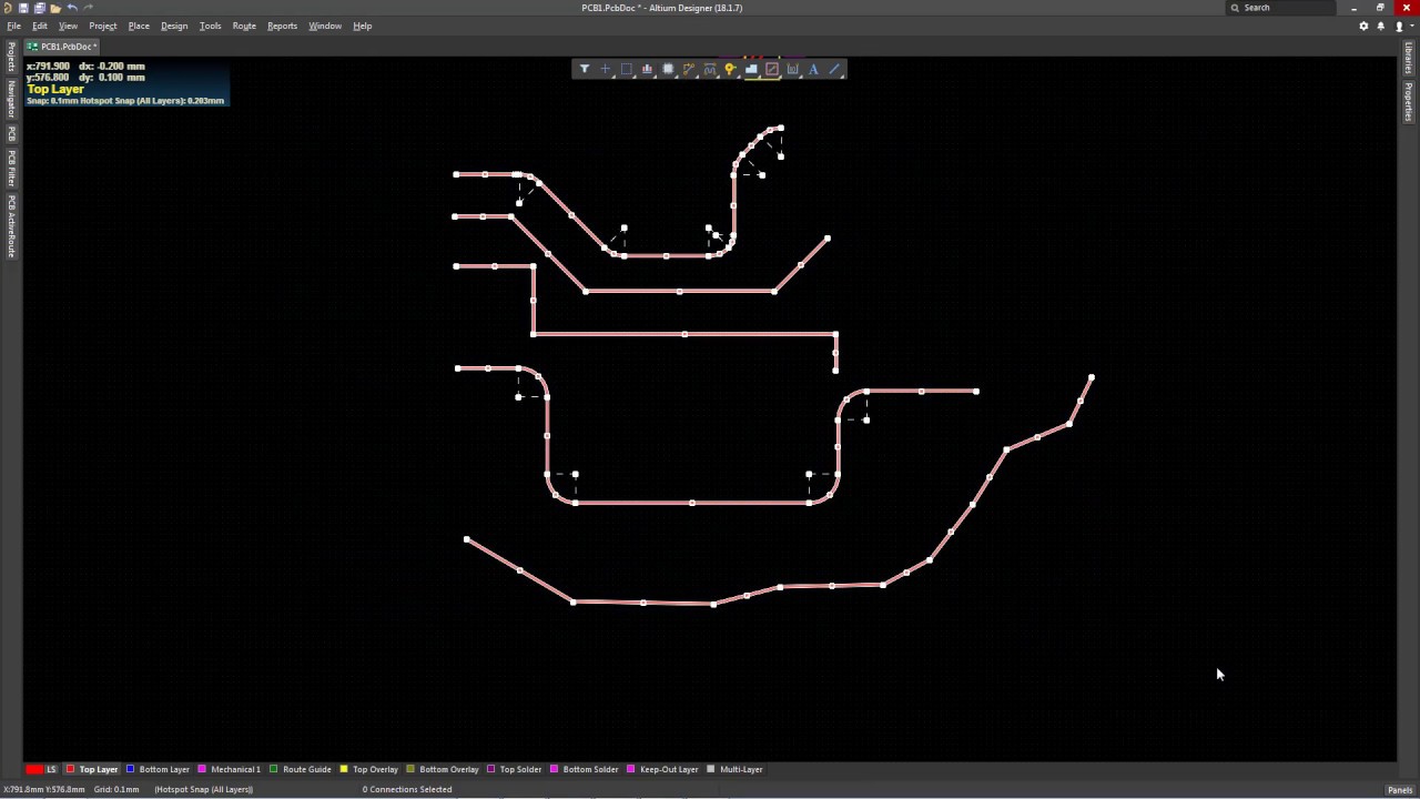 Altium Designer Interactive Routing [Placement Modes (Shift+Spacebar ...