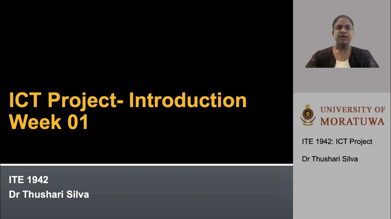 Week 01 - Introduction - YouTube