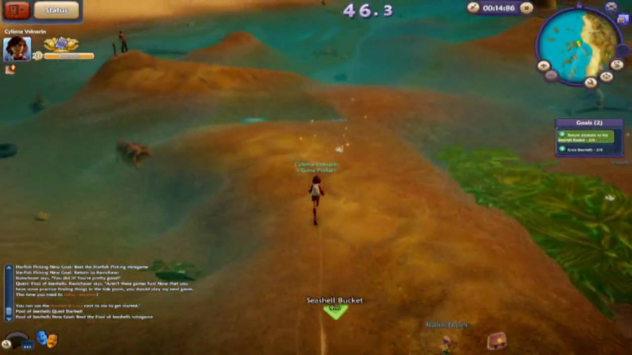 Free Realms - Pool of Seashells minigame in Seaside (HD) - YouTube